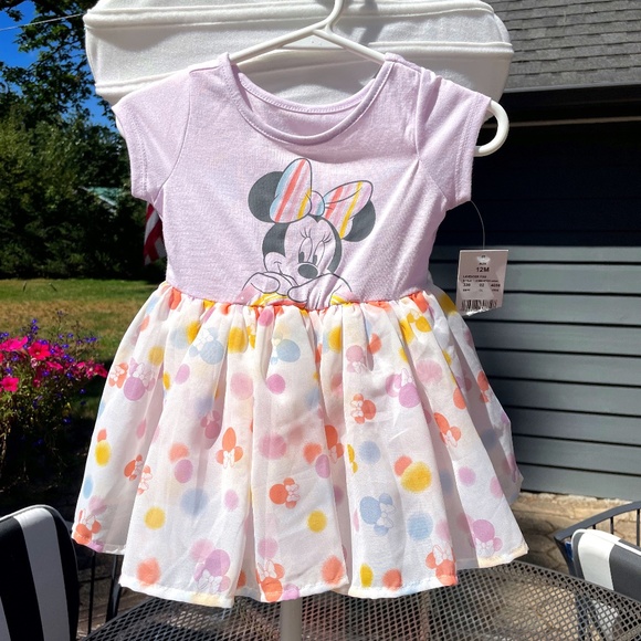 Disney | Dresses | Disney Junior Minnie Mouse Dress Lavender Fog ...